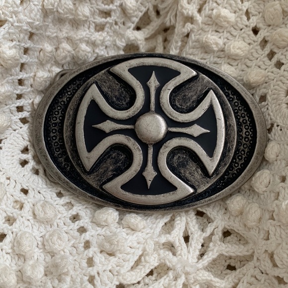 Accessories | Vintage Iron Cross Belt Buckle | Poshmark